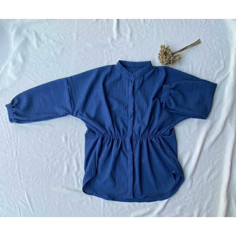 Jual KEMEJA KERUT DEPAN WANITA/ ALIYA SHIRT KERUT DEPAN KOREAN STYLE ...