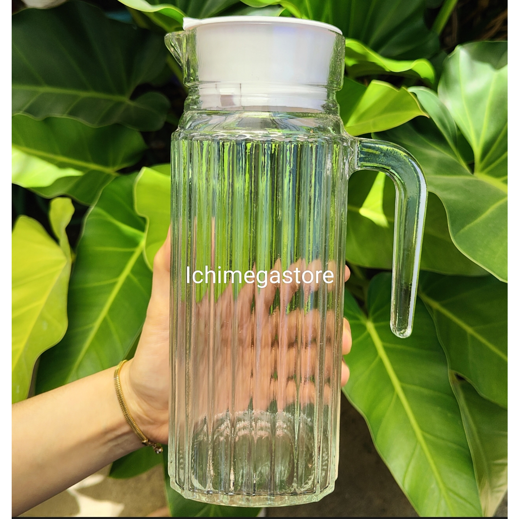 Jual Pitcher Water Jug 1 Liter Tempat Air Minum Kaca Pitcher Kaca KIG ...