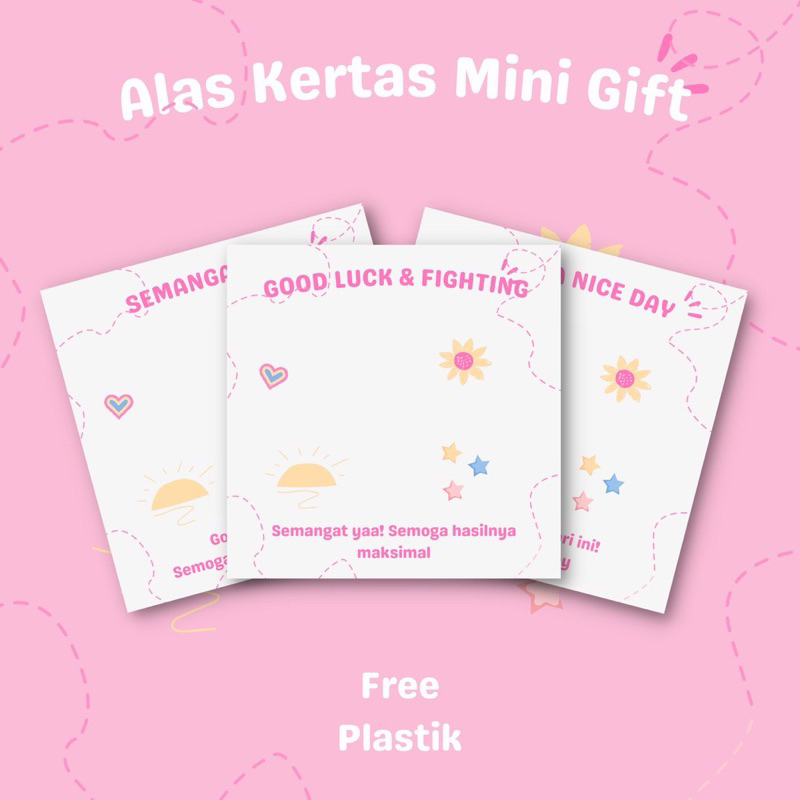 Jual Alas Kertas Mini Gift Part II *Bisa Custom Teks FREE PLASTIK ...