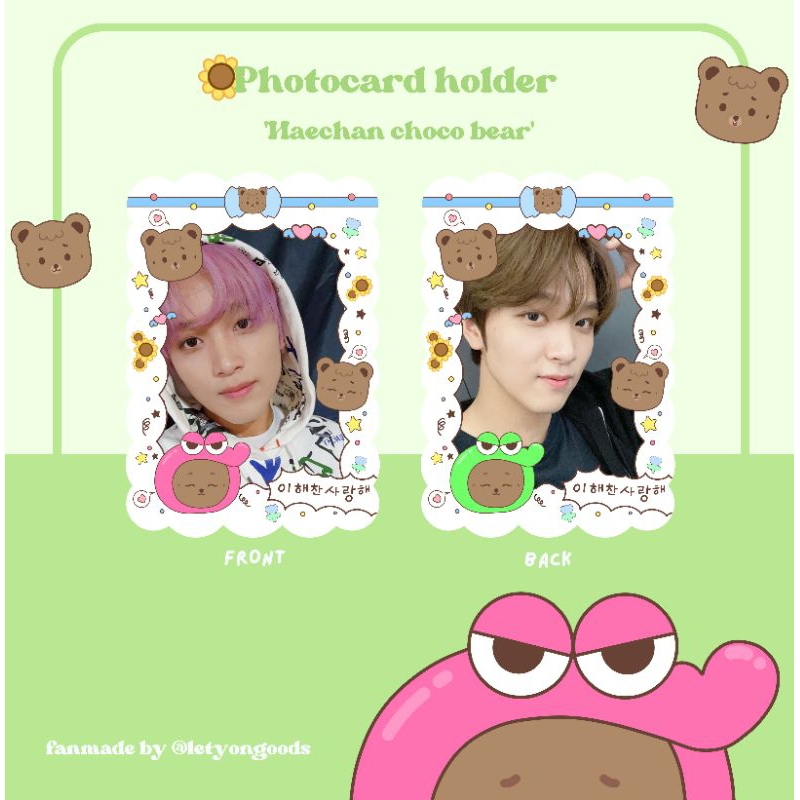Jual photocard holder Haechan choco bear | NCT Dream acrylic holder/cahol | Shopee Indonesia