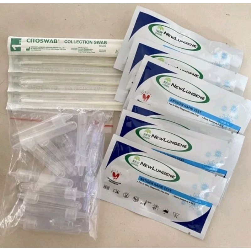Jual READY STOCK swab antigen hidung / new lungene alat rapid test ...