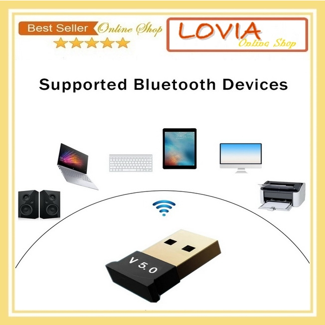 Jual Mini Dongle USB Bluetooth 5.0 Receiver Eksternal | Shopee Indonesia