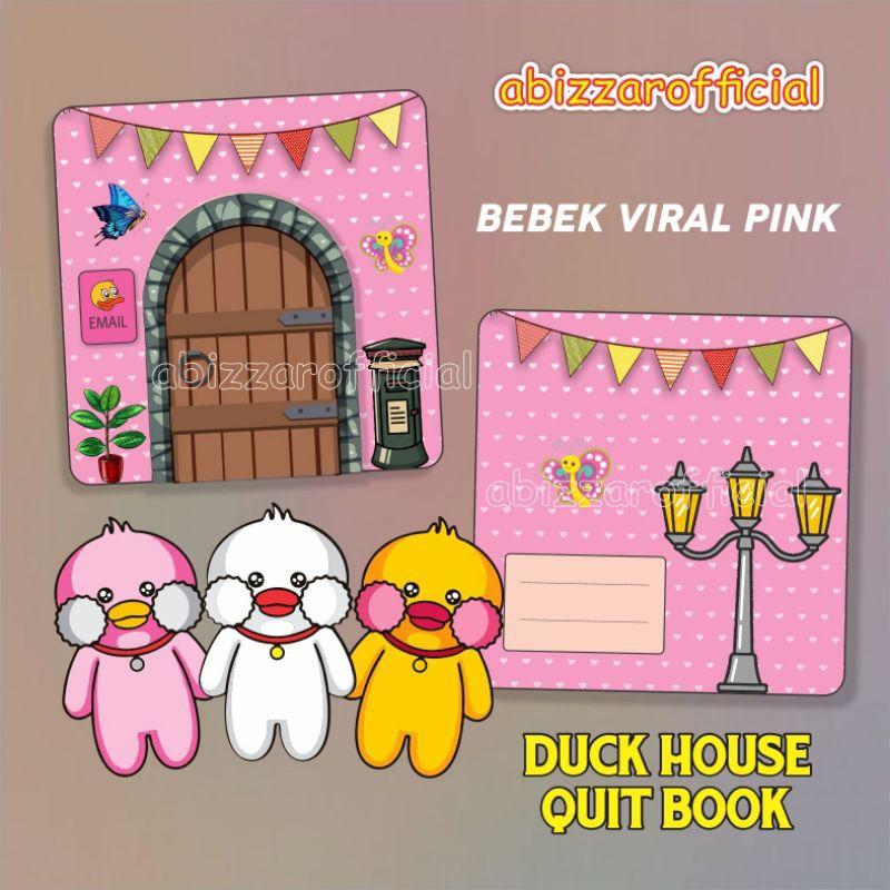 Jual BEBEK VIRAL PINK QUIET BOOK MAINAN EDUKASI ANAK PAPER BOOK BONGKAR ...