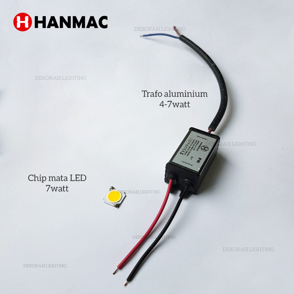 Jual Lampu led mata chip cob 7watt trafo driver 4-7w DC 12-24v 12-23v ...