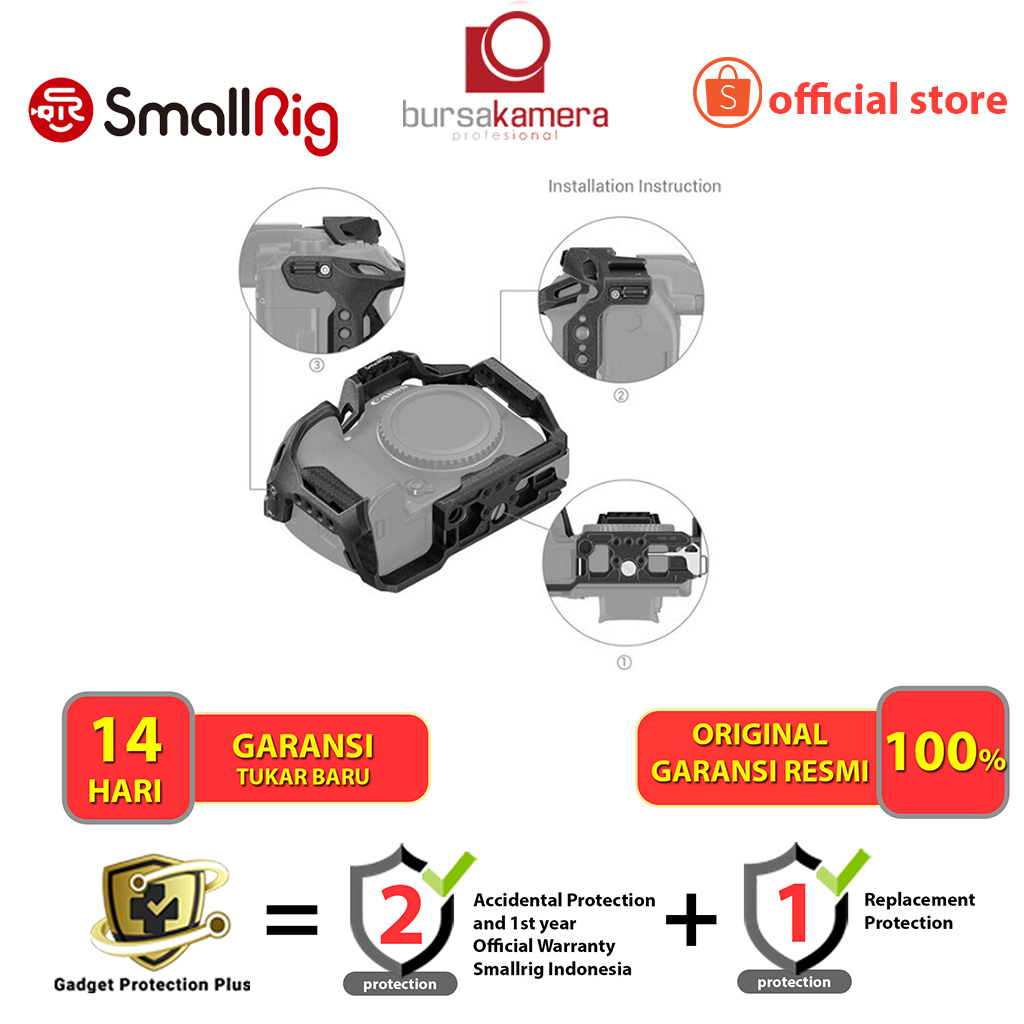 Jual SmallRig “Black Mamba” Cage for Canon EOS R7 | SM-4003 | Shopee ...