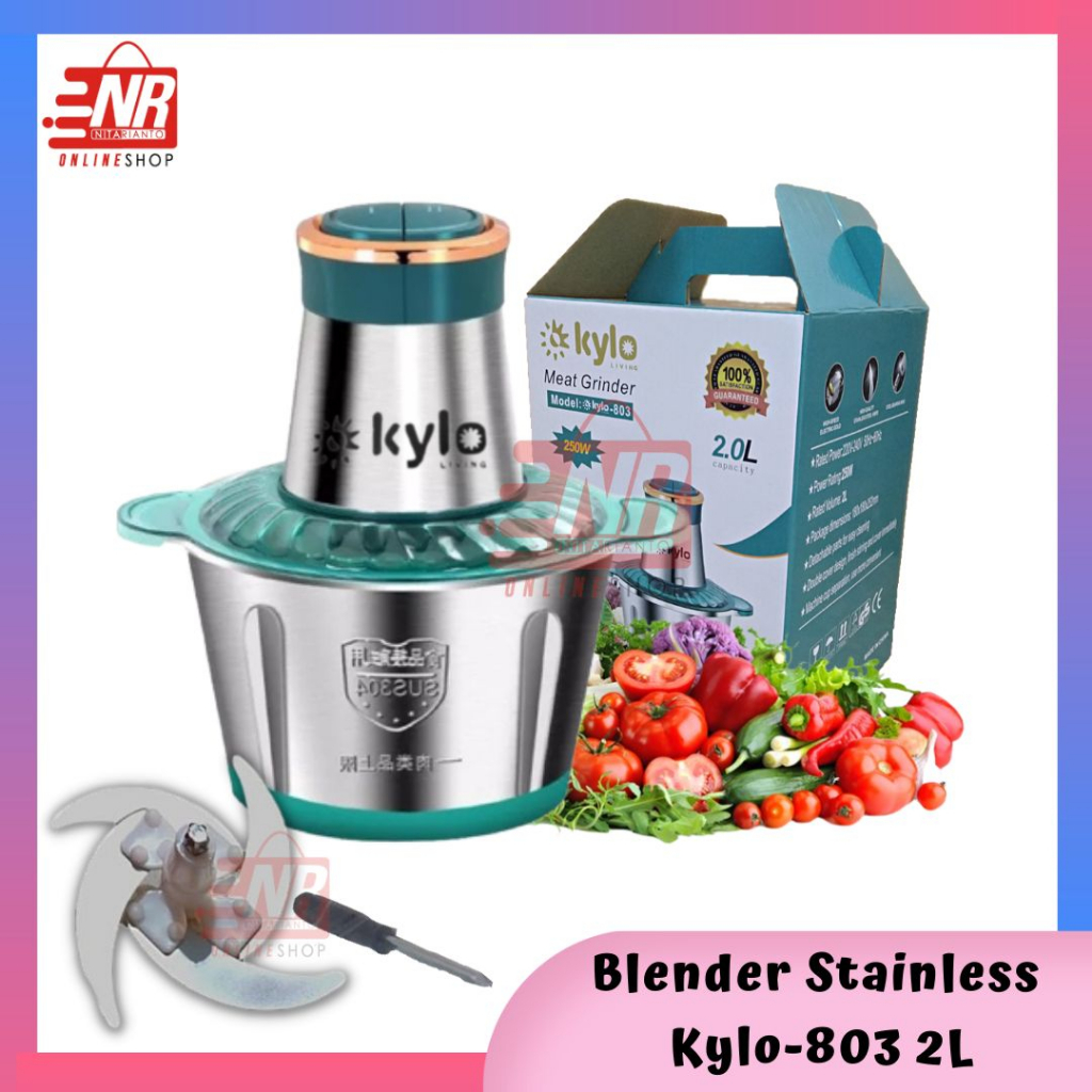 Jual Blender Daging Stainless Steel / Blender Ufo / Chopper 2 liter ...