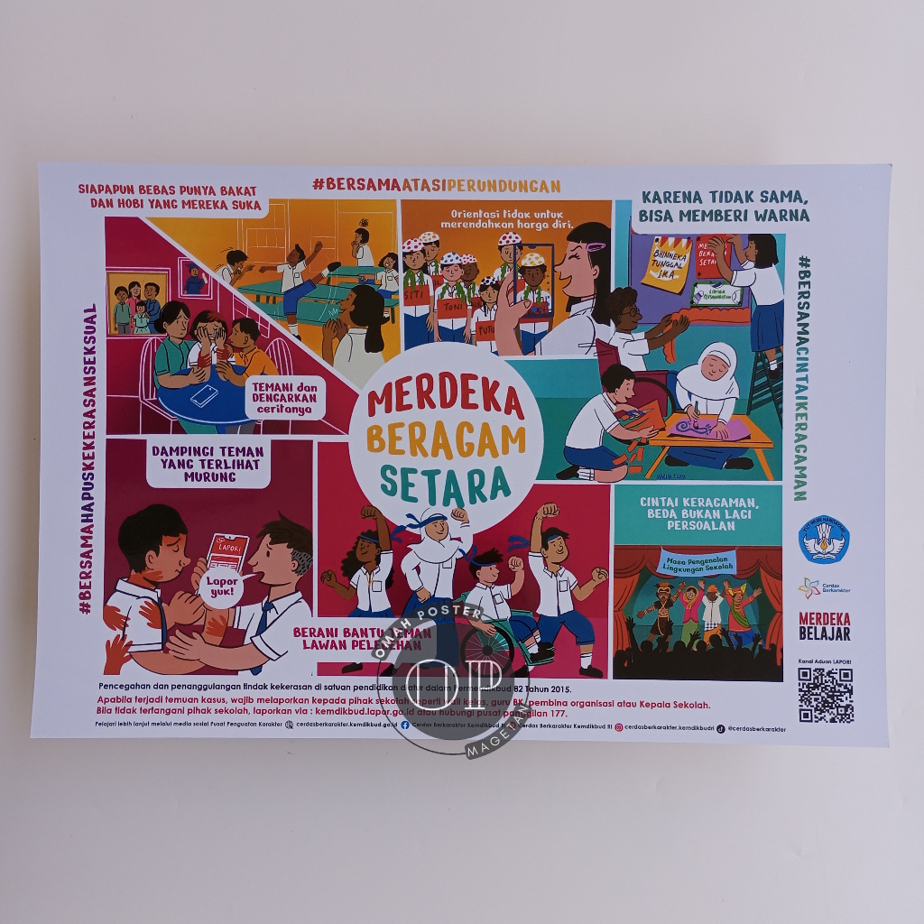 Jual Poster Merdeka Beragam Setara 2 - Poster Sekolah - Poster ...