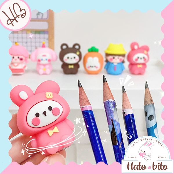 Jual Rautan pensil karakter boneka lucu cute pencil sharpener cocok ...