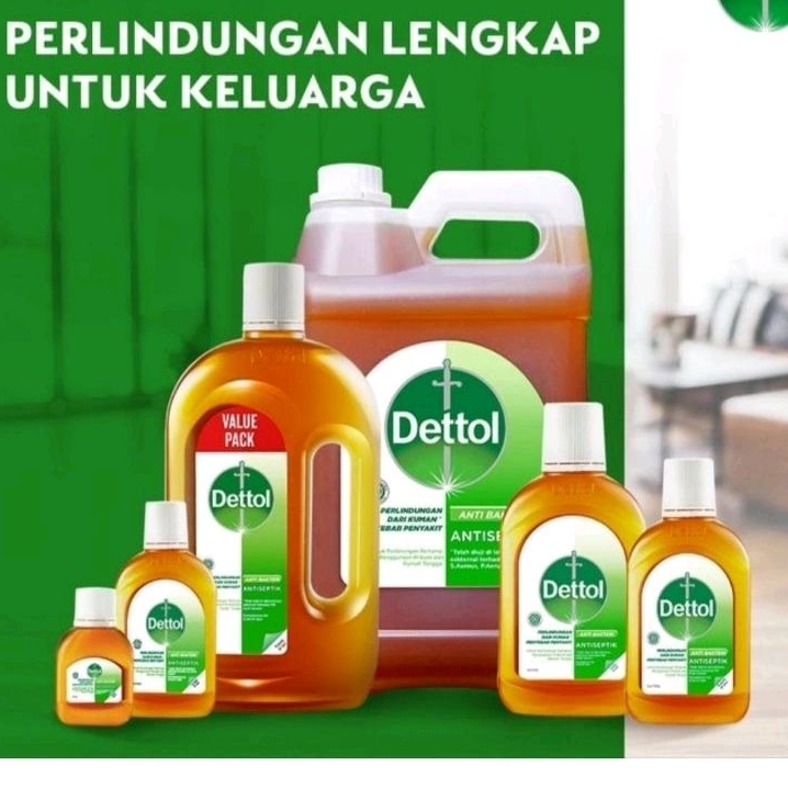 Jual Dettol Antispetik Liquid Cair 4 5Liter Detol Antseptic Cair bunuh 100Kuman berbahaya Cairan ...