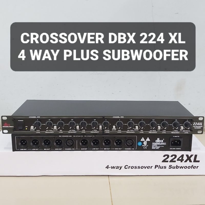 Jual DBX Crossover Model 224 XL 4 Way Subwoofer Cross Over 224XL | Shopee Indonesia