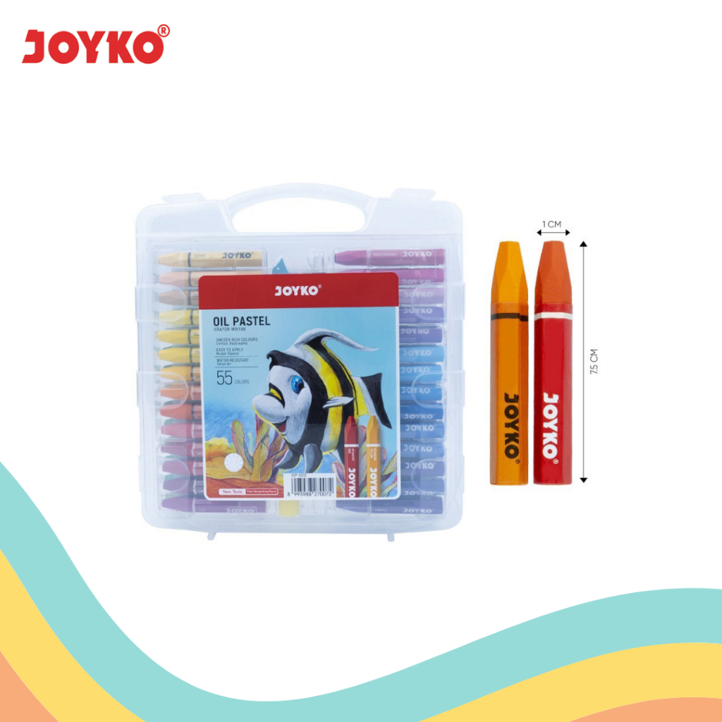 Jual PASTEL 55 WARNA JOYKO OP-55S (1 PCS) | Shopee Indonesia