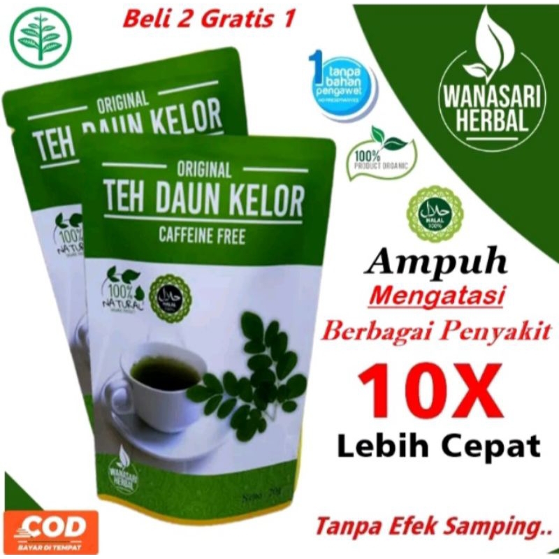 Jual Teh daun kelor teh herbal alami 100% original premium jamu ampuh murah tradisional suplemen ...