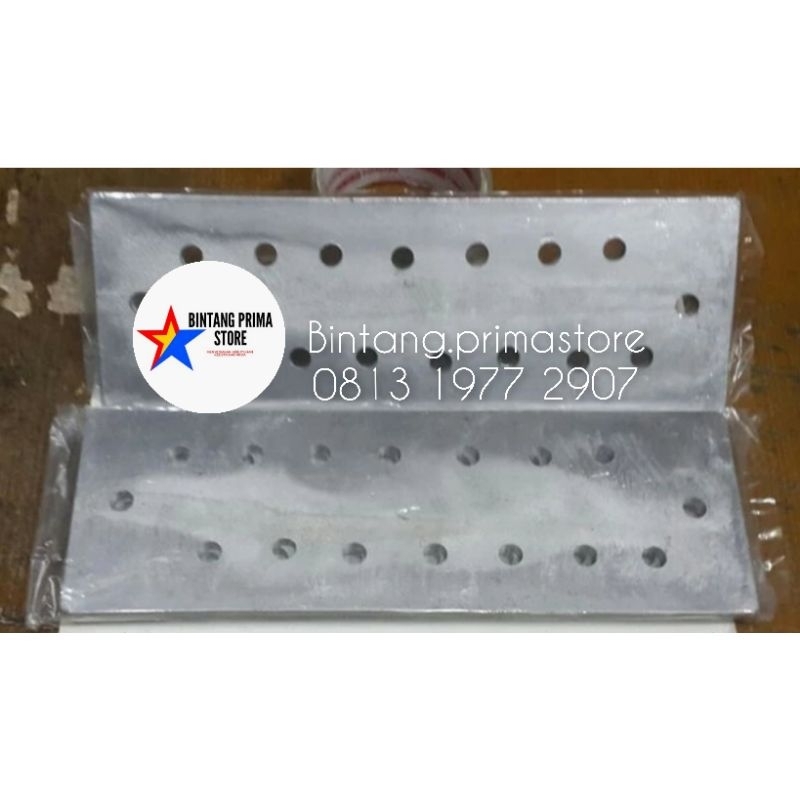 Jual BusBar Alumunium ukuran 300 x 100 x 10 mm 16 Hole (16 Lubang ...