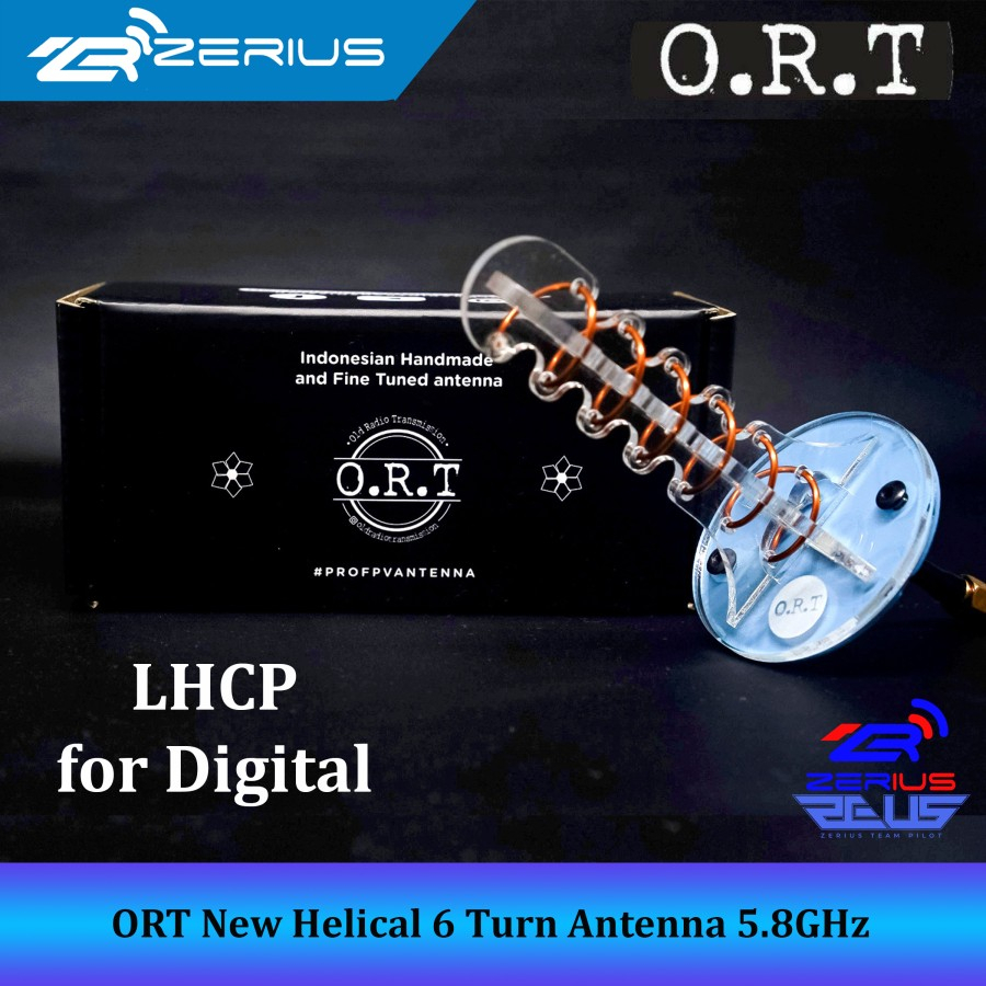 Jual ORT Helical 6 Turn Long Range Antenna LHCP for Digital 10dBic 5 ...