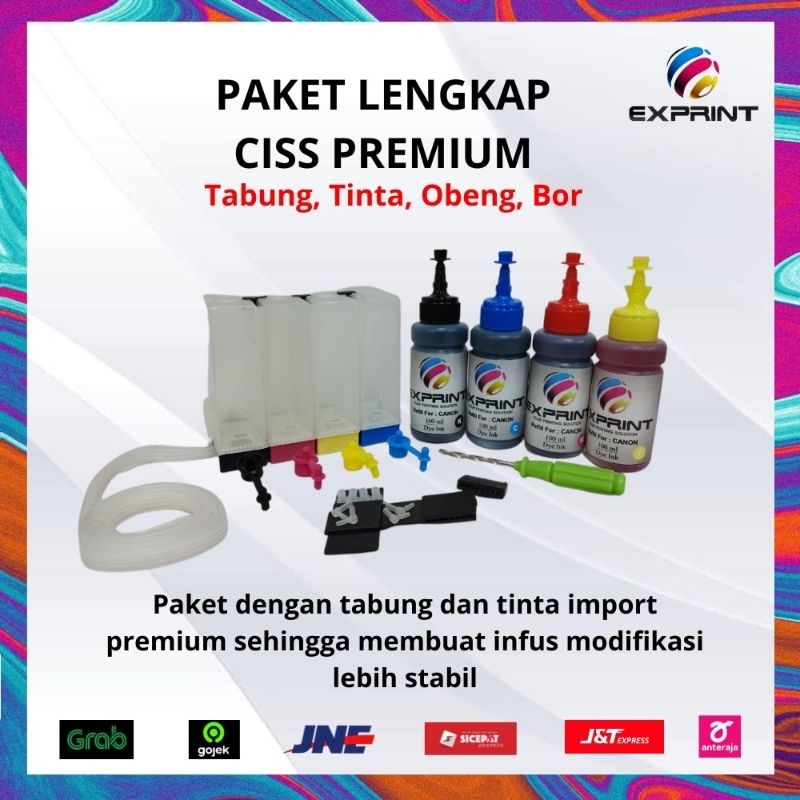 Jual Paket infus Canon Tabung + tinta 85ml | Shopee Indonesia