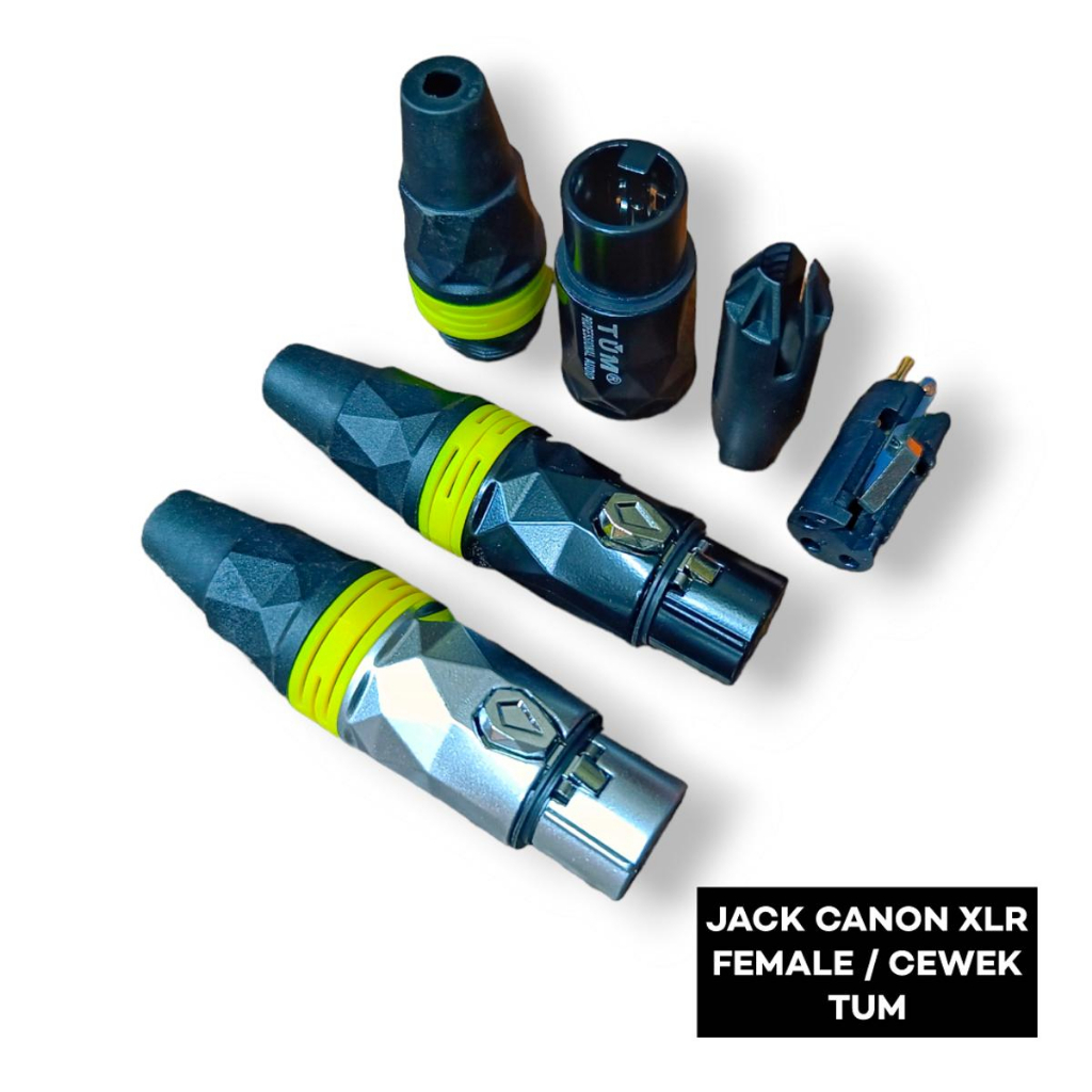 Jual Jack Canon Cewek TUM XLR Female Colokan Jak Jek TUM (Pilih Warna ...