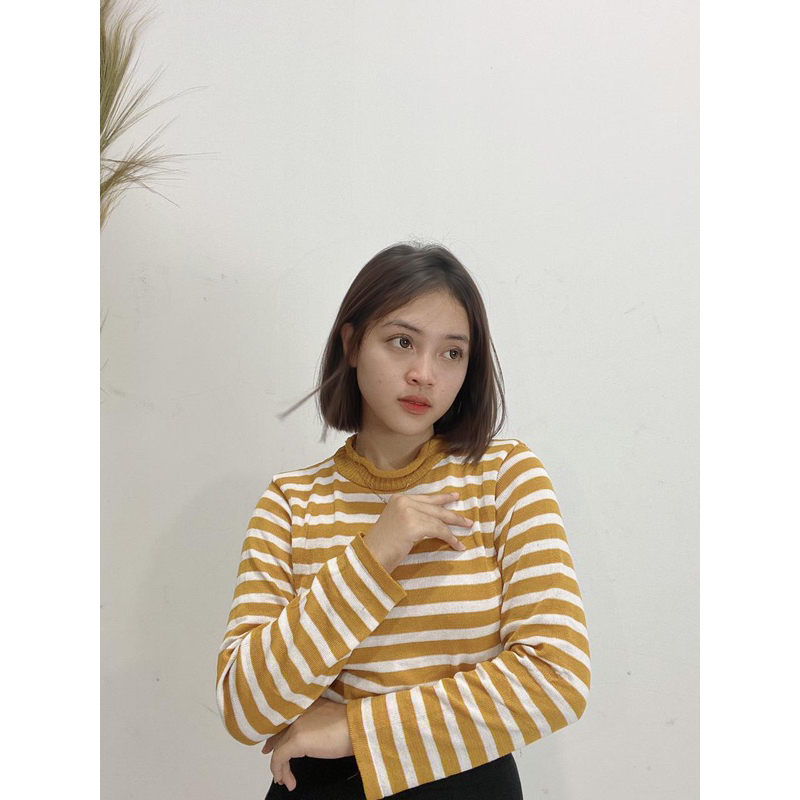Jual YESSI - Inner Rajut Turtleneck Lengan Panjang Model Terbaru SALUR ...