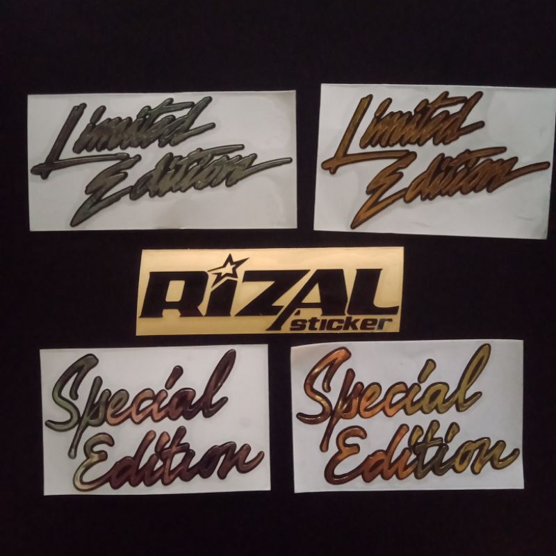 Jual STICKER LIMITED EDITION DAN SPECIAL EDITION STICKER CUTTING ...
