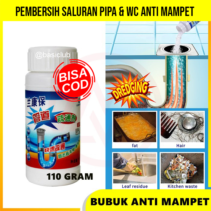 Jual Obat Bubuk Anti Sumbat Pembersih Saluran Mampet Pipa Air Wastafel ...