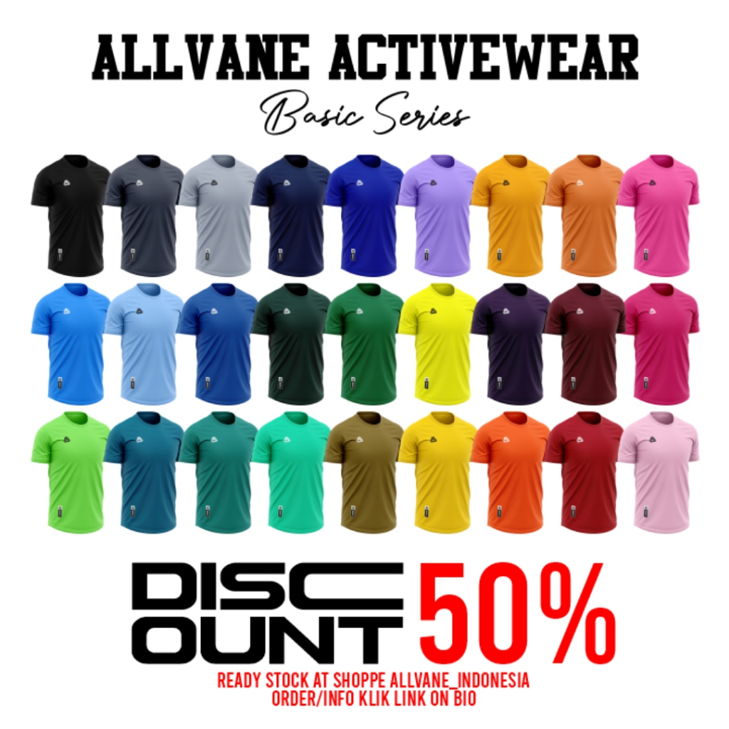 Jual ALLVANE ACTIVEWEAR / JERSEY GYM/JERSEY RUNNING/JERSEY OLAHRAGA ...
