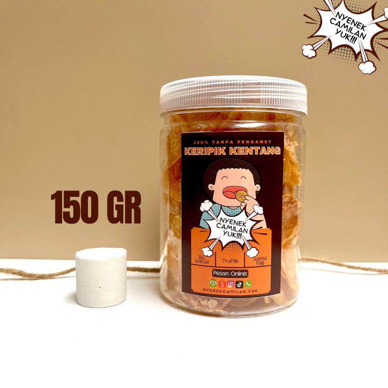 Jual KERIPIK KENTANG TRUFFLE BEST SELLER 150gr | CEMILAN SNACK ATAU ...