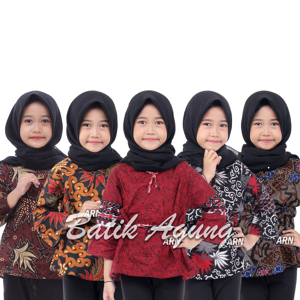 Jual Baju Batik Anak Kidz Cewek Usia 2-11 Tahun Cantik Imut / Seragam ...