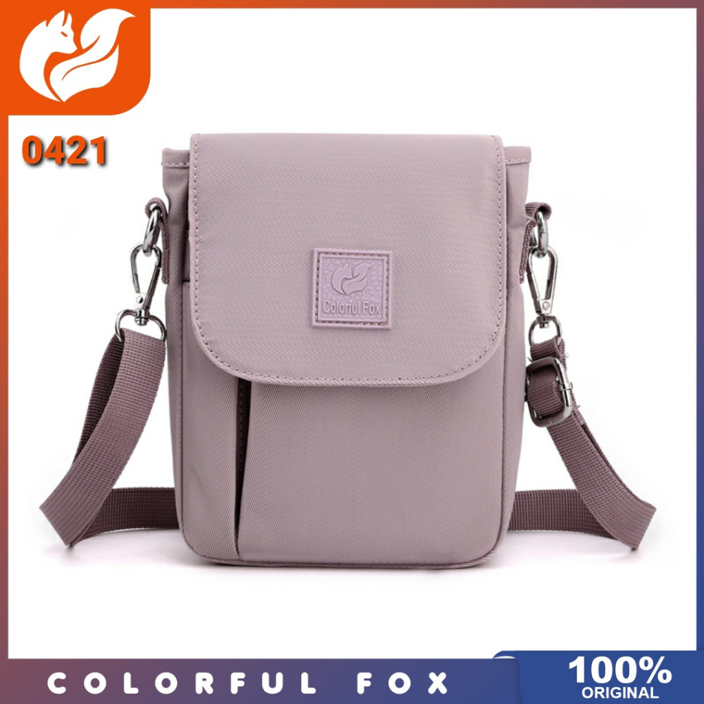 Jual Colorful fox ori - Tas selempang wanita colorful fox 0421 nilon ...