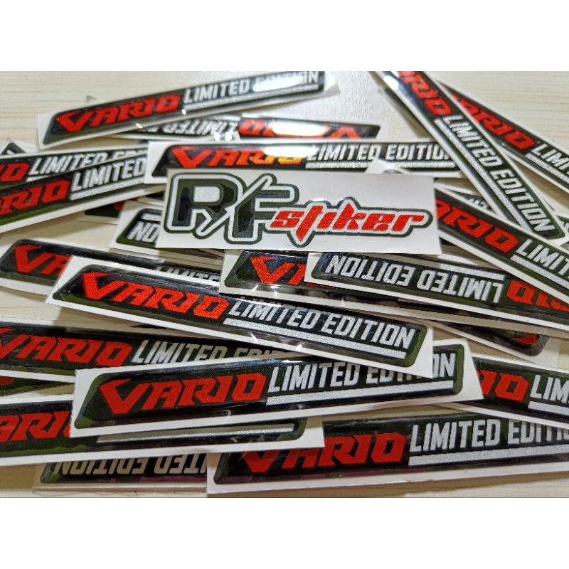Jual Sticker emblem Vario 3D timbul lentur emblem motor Honda vario ...