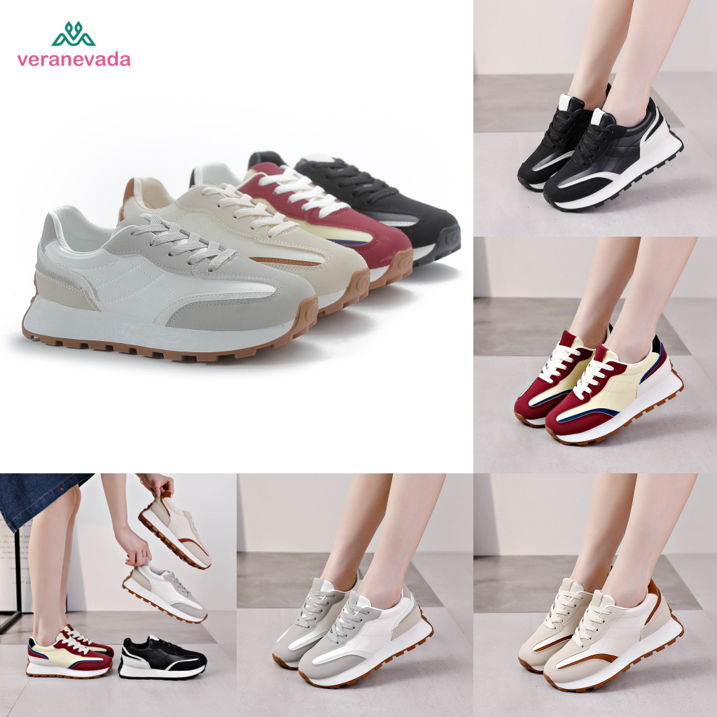 Jual Vera Nevada Sepatu Sneakers Wanita Sport Shoes A012 | Shopee Indonesia