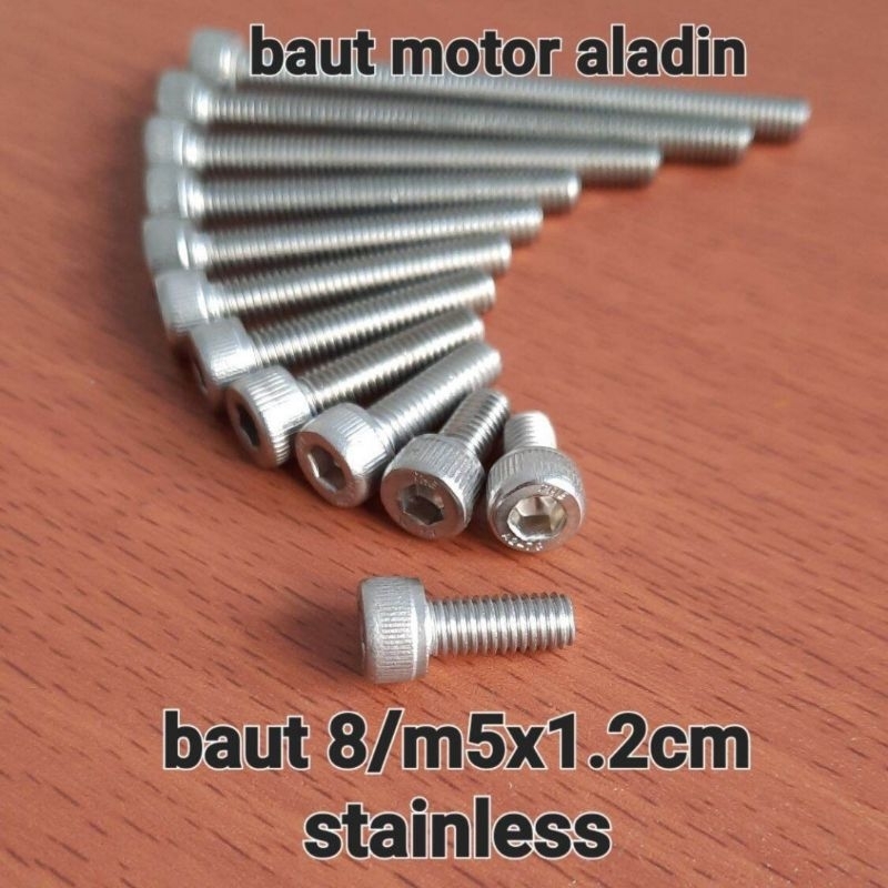 Jual Baut 7/M4x12mm Stainless Kunci L3 | Shopee Indonesia