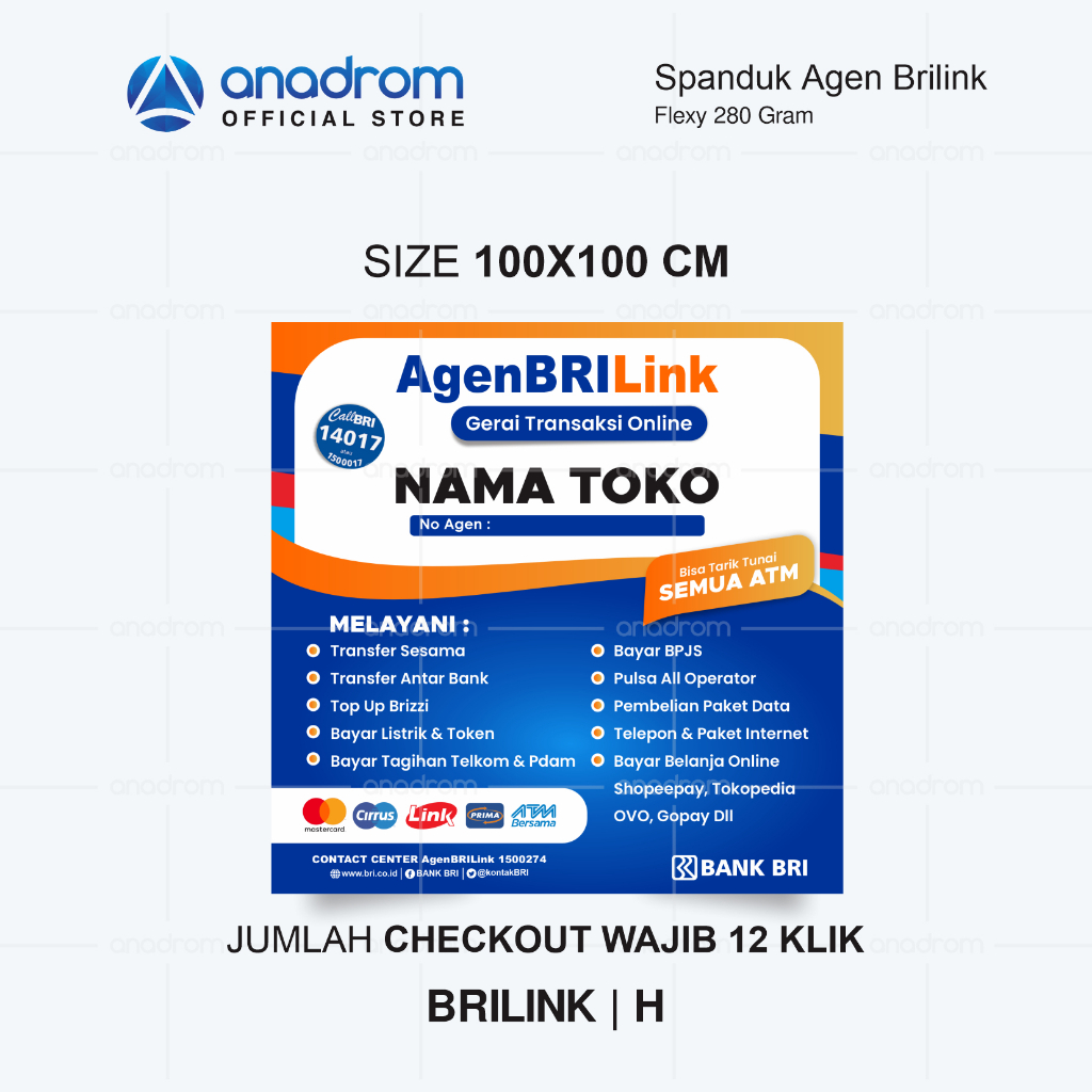 Jual Spanduk Atribut Wajib Agen Brilink | Banner Agen Brilink ...