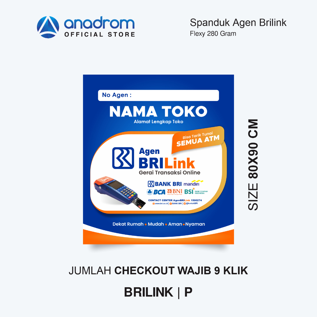 Jual Spanduk Atribut Wajib Agen Brilink | Banner Agen Brilink ...