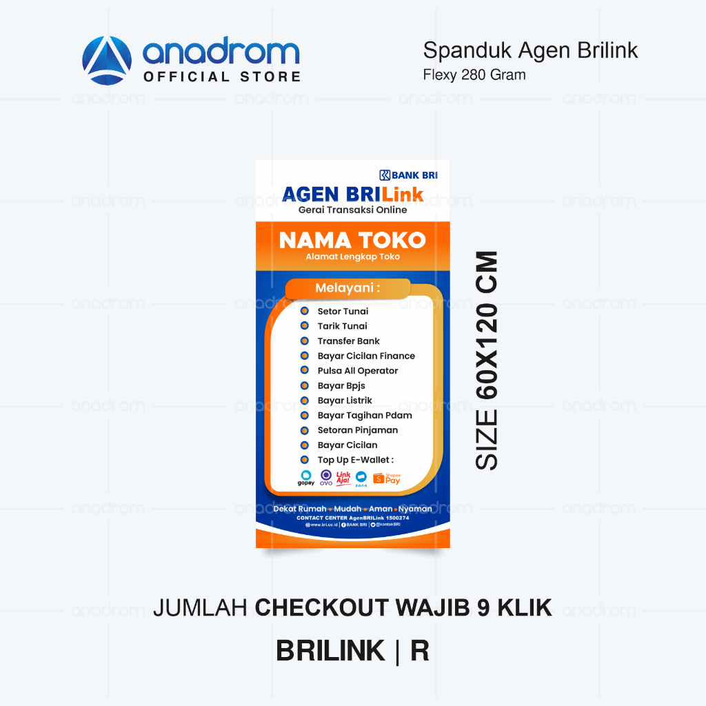 Jual Spanduk Atribut Wajib Agen Brilink | Banner Agen Brilink ...