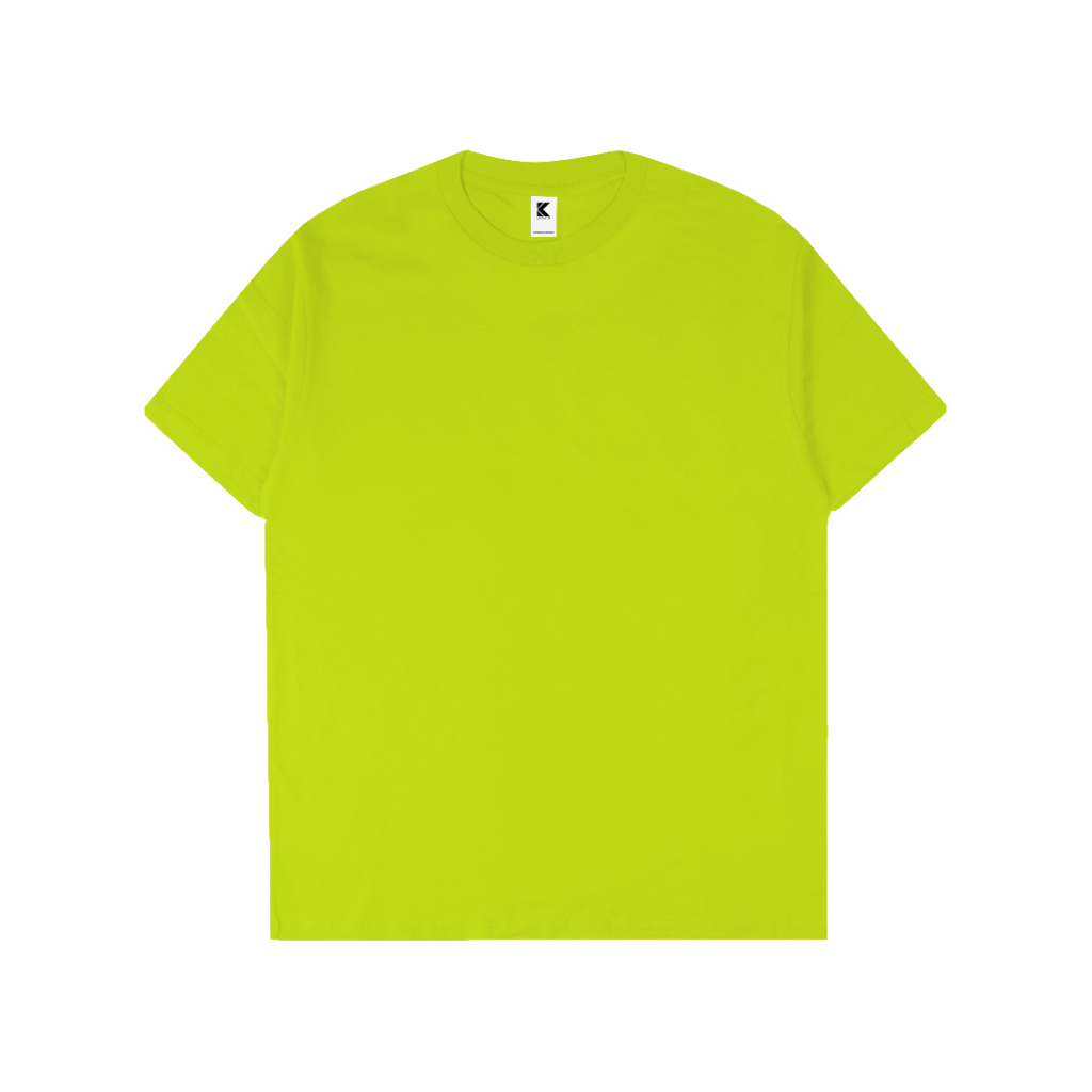 Jual Kausu - Kaos Polos Hijau Stabilo - Electric Lime 30s | Shopee ...