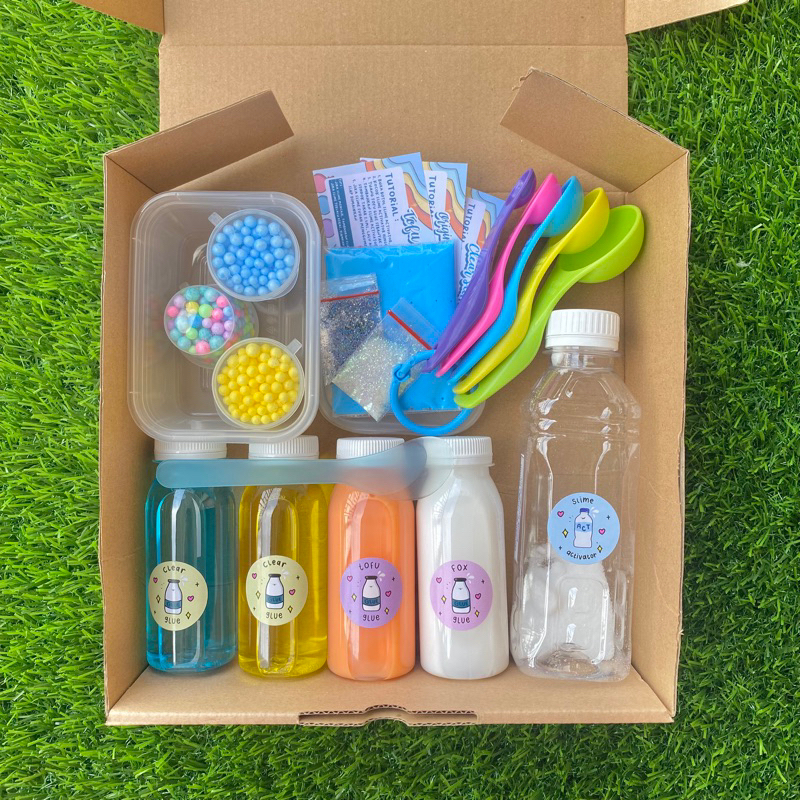 Jual SLIME KIT LENGKAP JUMBO BY NEWBEAUTIFULSLIME TOFU SLIME ORIGINAL SLIME CLEAR SLIME DIY ...
