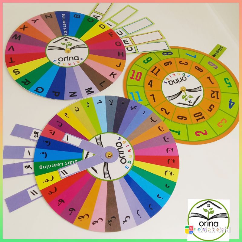 Jual Paket Hemat Roda Pintar Belajar Membaca Huruf Kata Hijaiyah dan ...