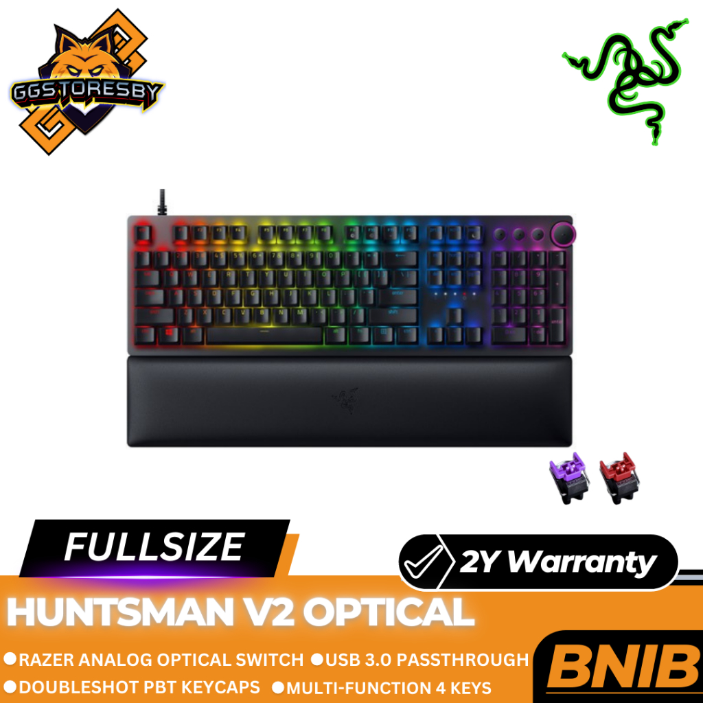 Jual Razer Huntsman V2 Optical Mechanical Gaming Keyboard | Shopee ...