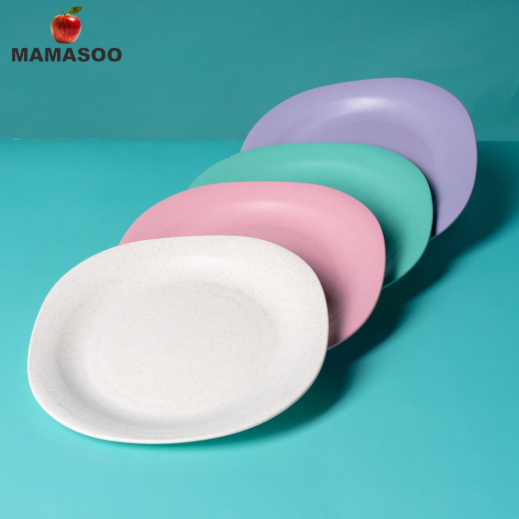 Jual MAMASOO Piring Set Isi 4 Pcs Piring Jerami Piring Microwave Tahan ...