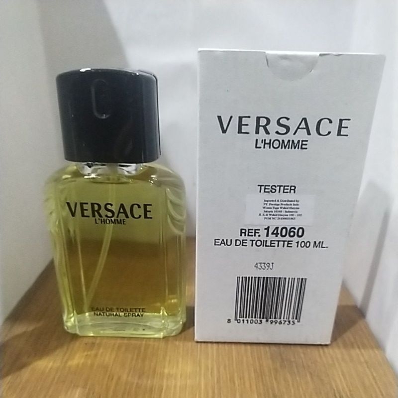 Jual versace l homme tester edt 100ml | Shopee Indonesia