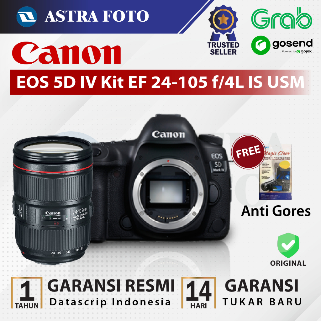Jual CANON EOS 5D Mark IV Kit EF 24-105 f/4L IS USM GARANSI RESMI | Shopee Indonesia
