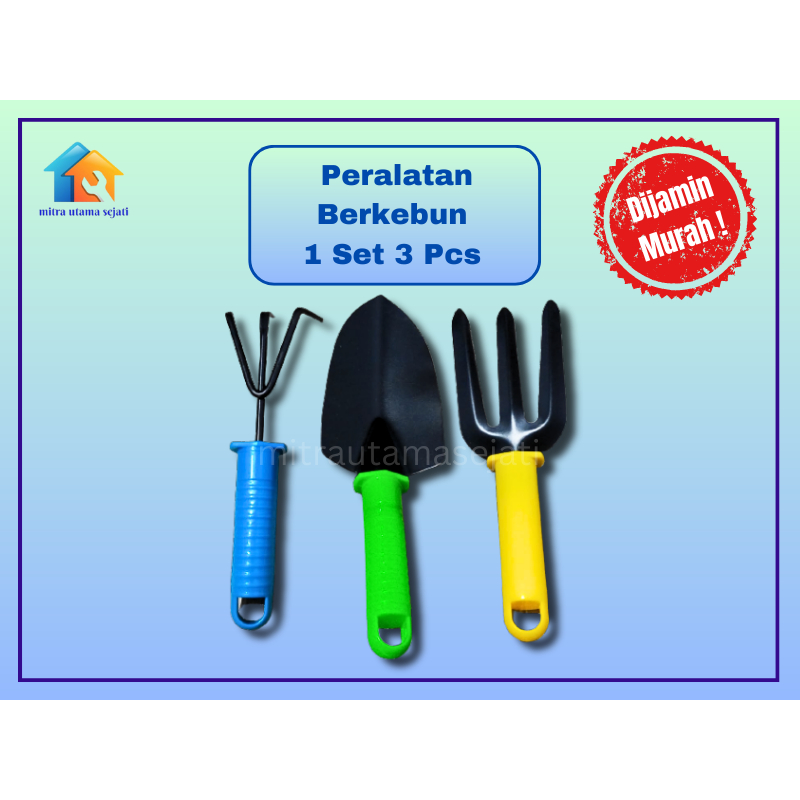 Jual ALAT BERKEBUN SET 3 PCS GARDEN TOOLS ALAT KEBUN ALAT TAMAN SEKOP ...
