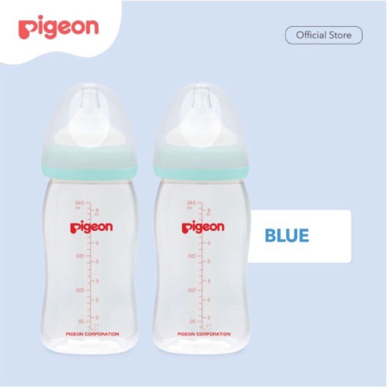 Jual Pigeon Botol Susu Wide Neck Soft Touch Peristaltic Plus 240ml | Shopee Indonesia