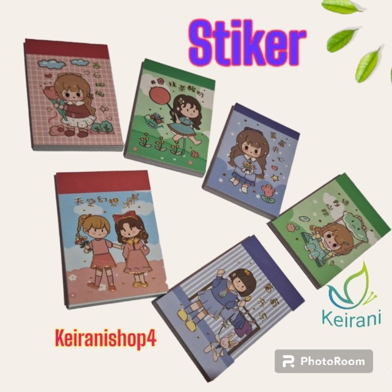 Jual Stiker Lucu Karakter 6 pilihan Model 6 Warna isi 20 Lembar ...