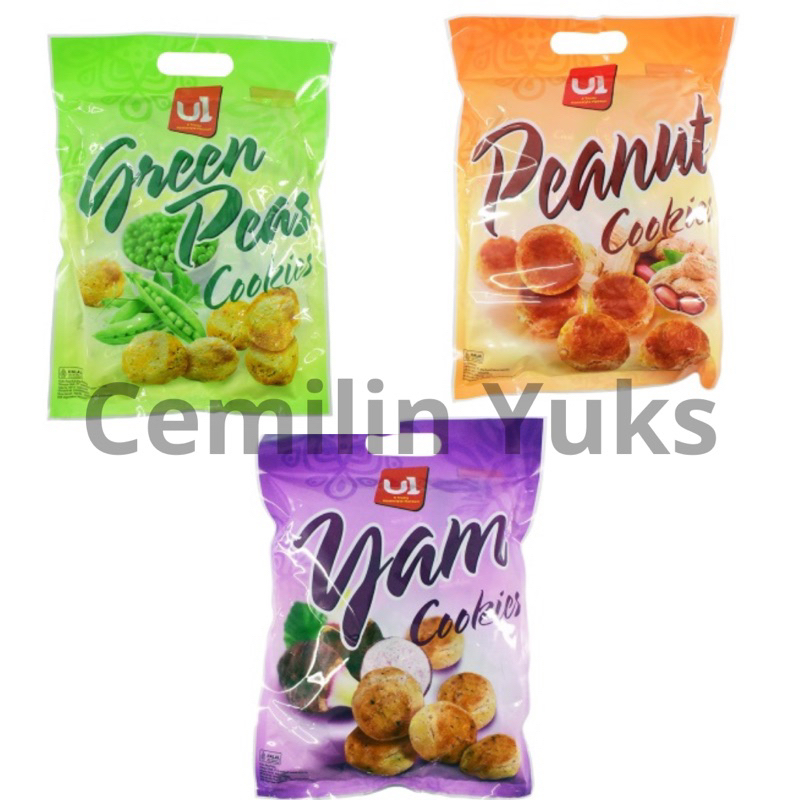 Jual U1 Cookies Yam Cookie Peanut Cookies Greean Peas Cookies Halal ...