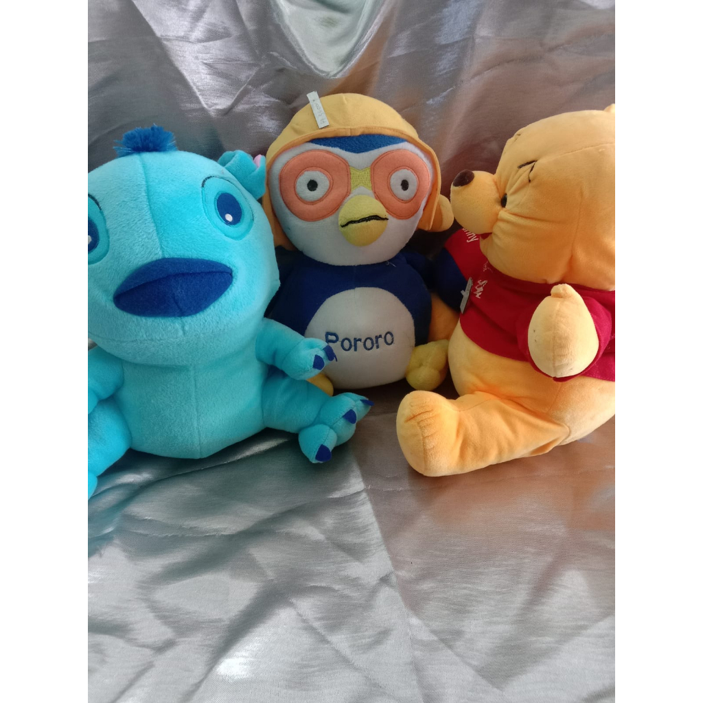 Jual Boneka Stitch, Pororo, Winnie The Poo,Mario,Dino,Babi dan Gajah ...