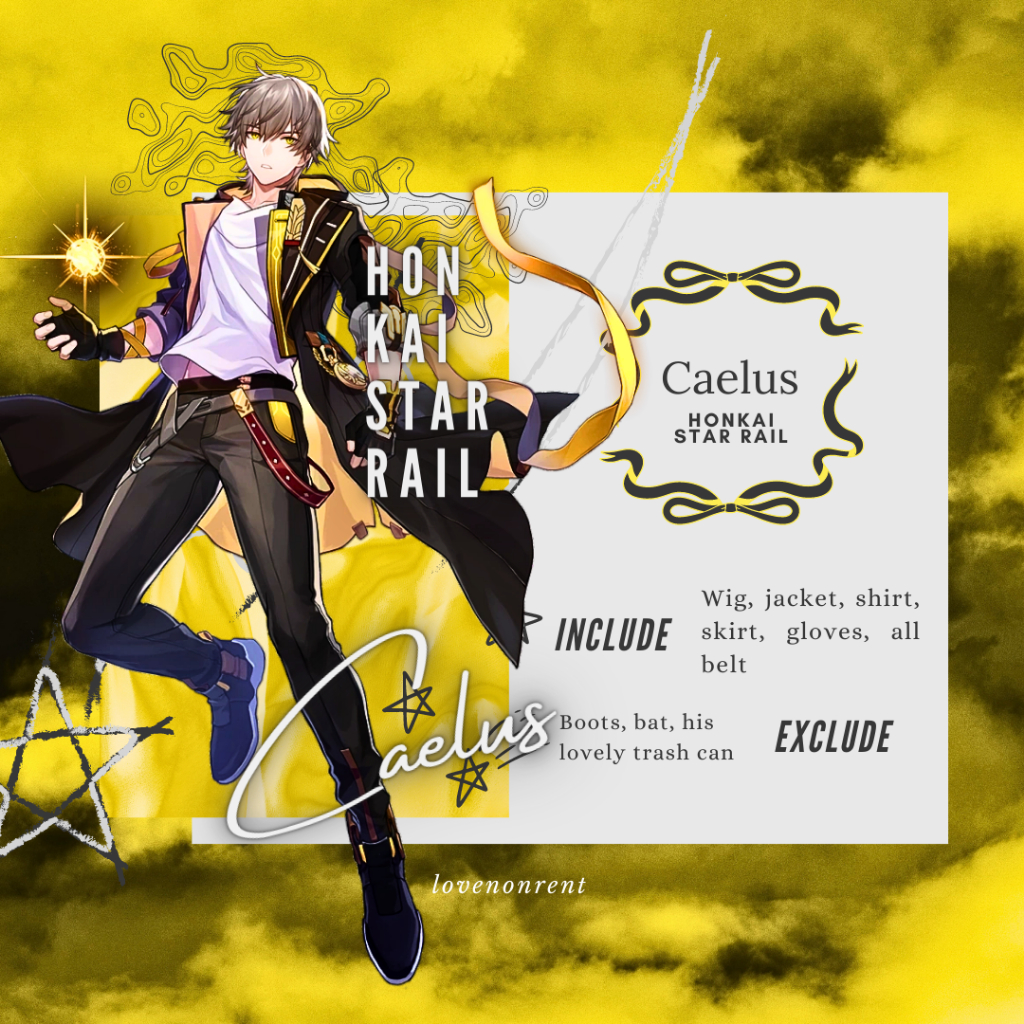Jual Honkai Star Rail Caelus Costume Cosplay Rental Fullset (Kostum ...