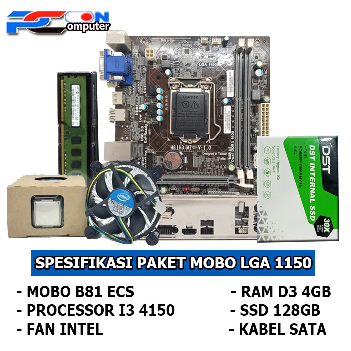 Jual Mainboard Mobo Motherboard Paket LGA 1150 DDR3 RAM 4GB | Shopee Indonesia