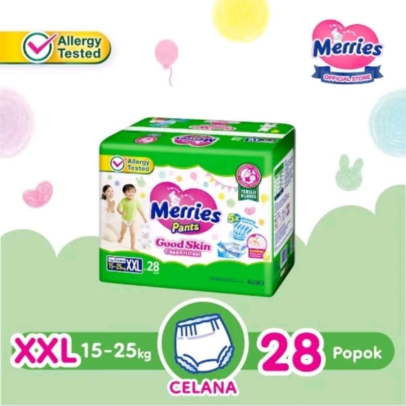 Jual Merries Pants Good Skin ukuran XXL isi 28 pcs | Shopee Indonesia
