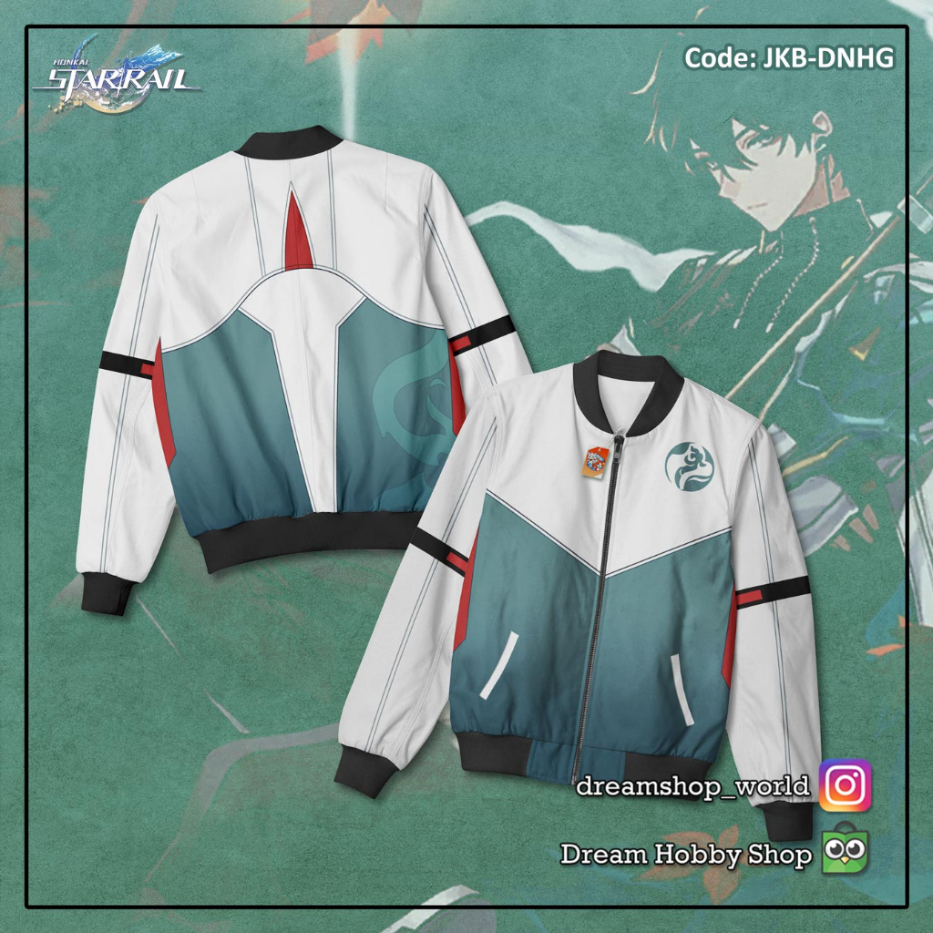 Jual Jaket Bomber Fullprint Anime Game Honkai Star Rail Dan Heng ...