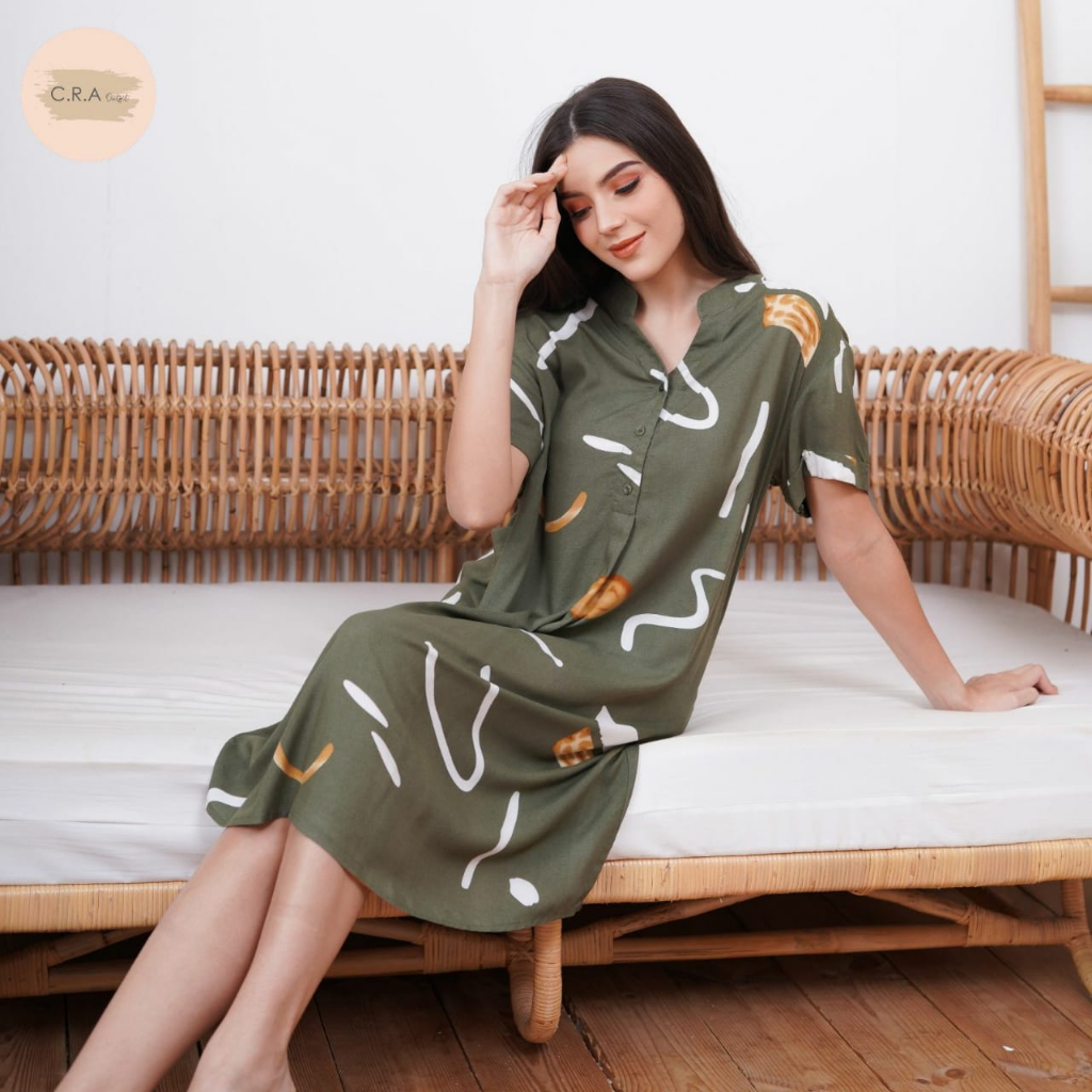 Jual CRA OUTFIT - Daster Elanda Series (Hijau) | Shopee Indonesia